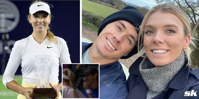 Watch: Alex de Minaur gives girlfriend Katie Boulter a long hug as he ...