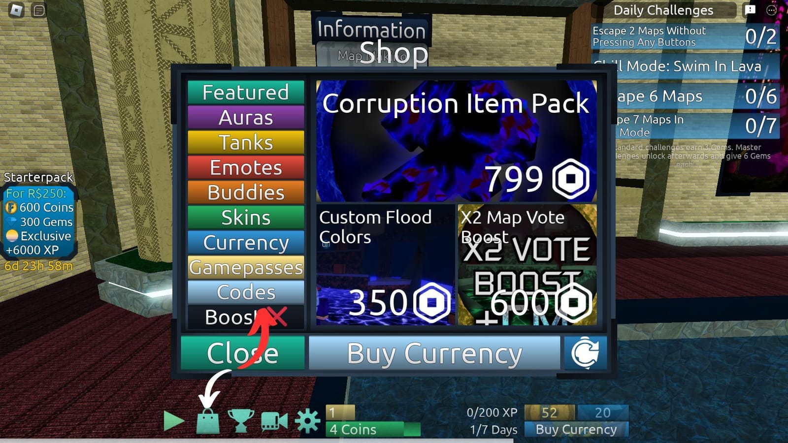 Roblox Flood Escape 2 Codes