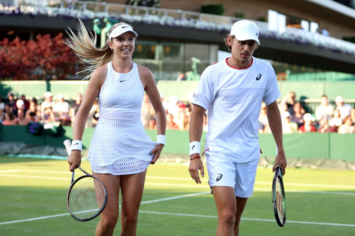 "So Katie Boulter, Alex de Minaur are the best-ranked couple?": Tennis world reacts as Brit wins ...