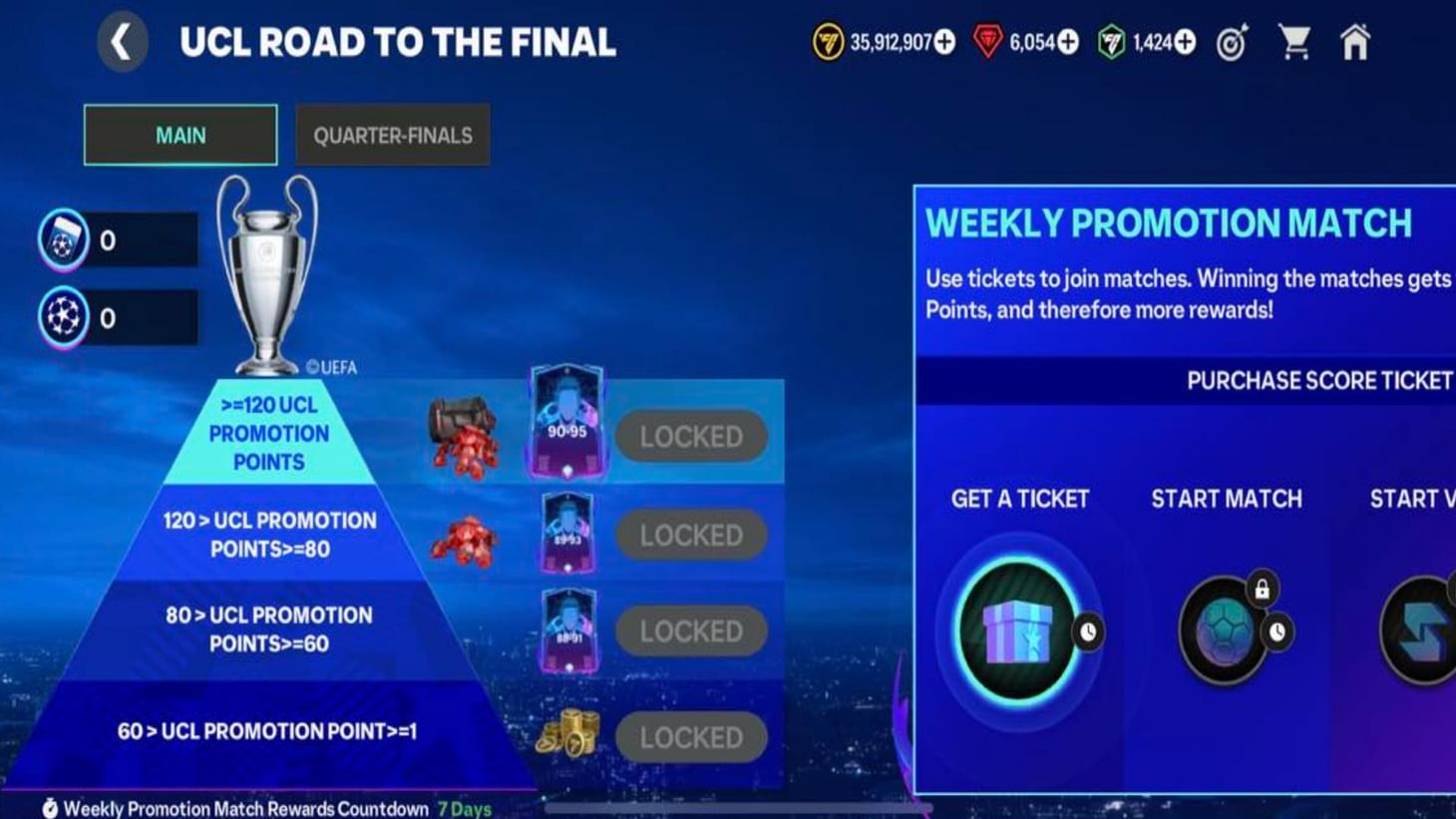 FC Mobile UCL 2024 Road to the Final Main chapter guide: How to get promotion points, rewards ...