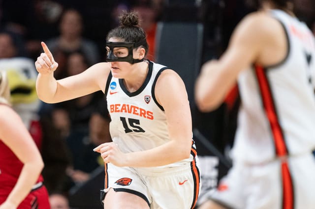 Is Raegan Beers playing today in the Elite Eight? Oregon State's ...