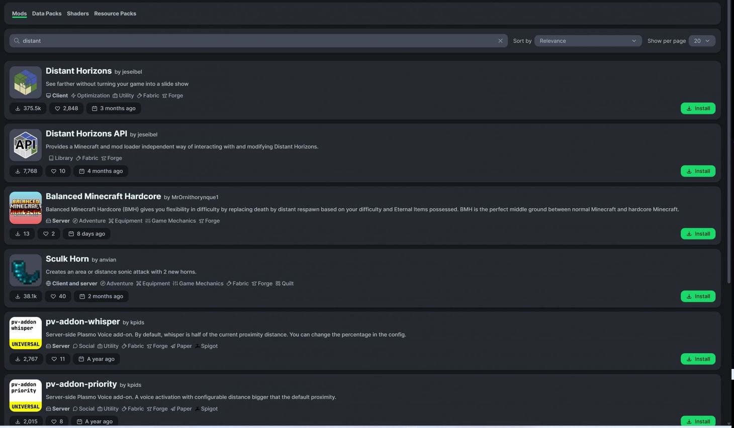 How to get Distant Horizons mod for Minecraft