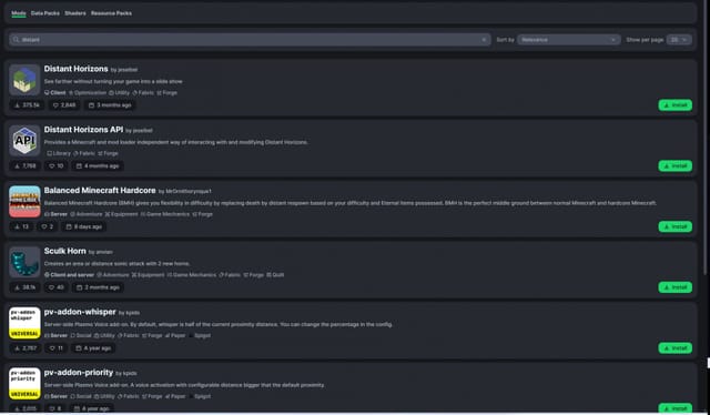 How to get Distant Horizons mod for Minecraft