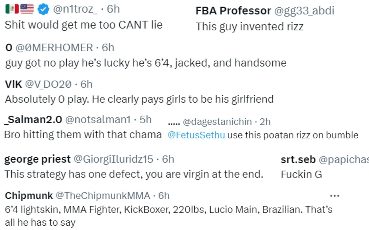 "This guy invented rizz" - Fans react as Alex Pereira hilariously ...