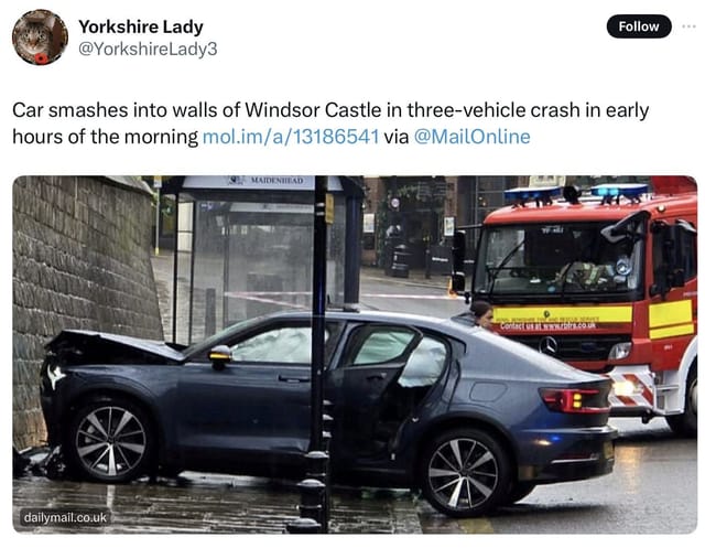 Windsor Castle car crash: Everything to know about 3-vehicle pileup ...