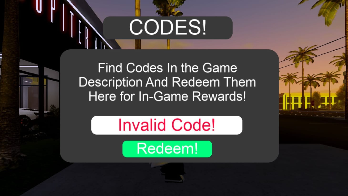 Jupiter Florida codes (November 2025)