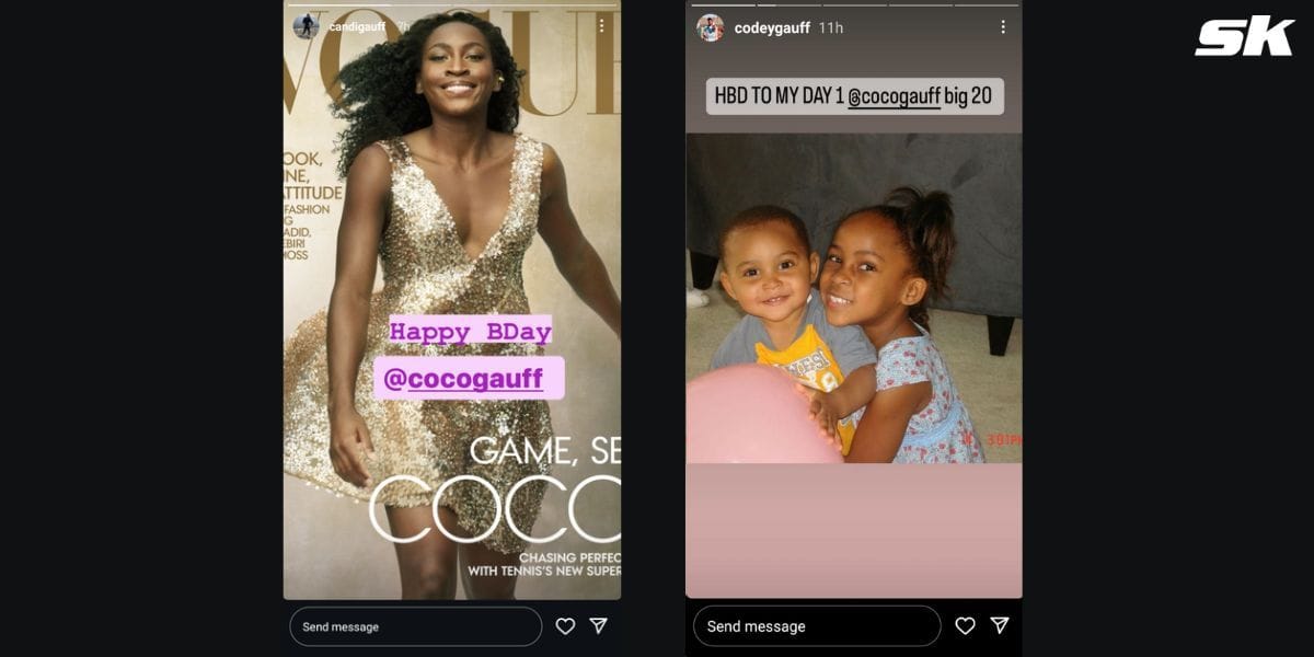 Coco Gauff's mother Candi & brother Codey send birthday wishes to ...