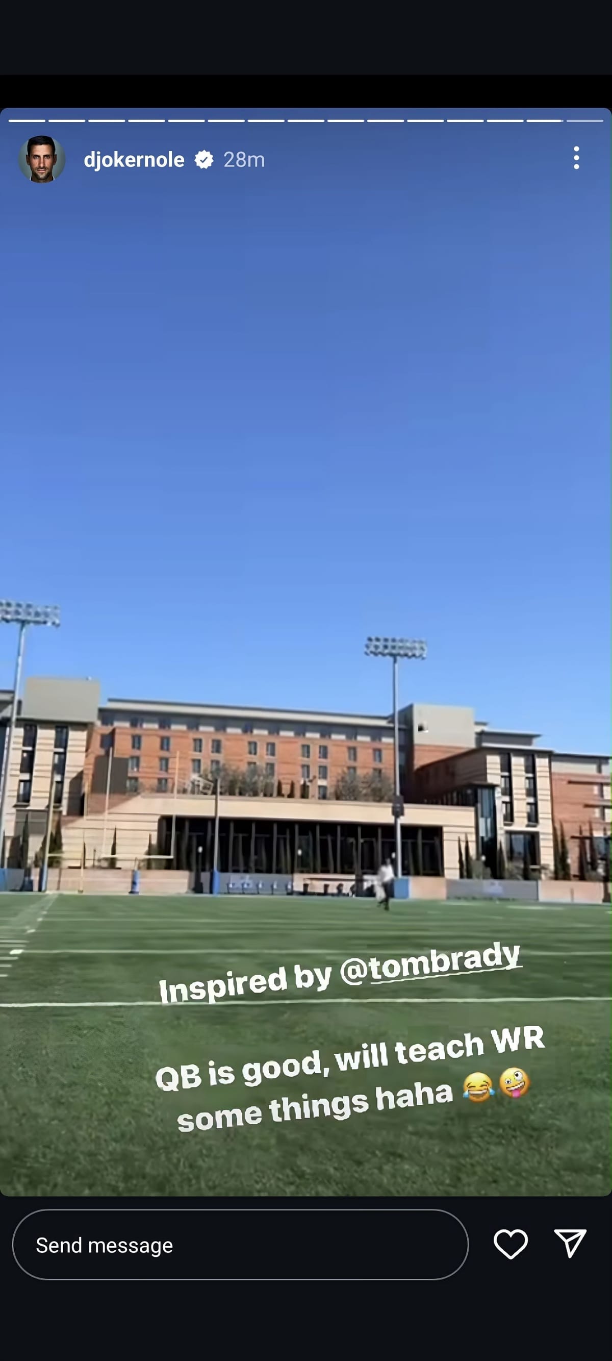 Novak Djokovic shares glimpse of his Tom Brady-inspired American ...