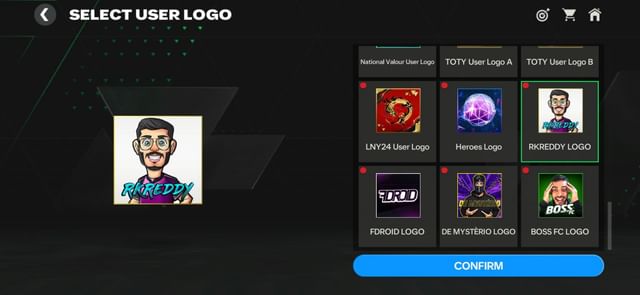How to get FC Mobile Creator Logos