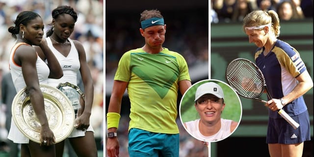 "Nadal inspired me to stay humble, Steffi Graf for her pursuit of ...
