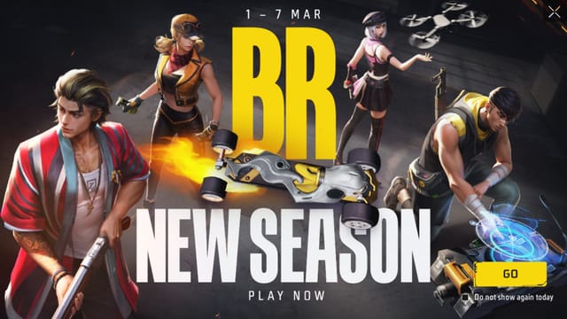 Free Fire BR New Season event: Skyboard - Dusk Tail and more rewards