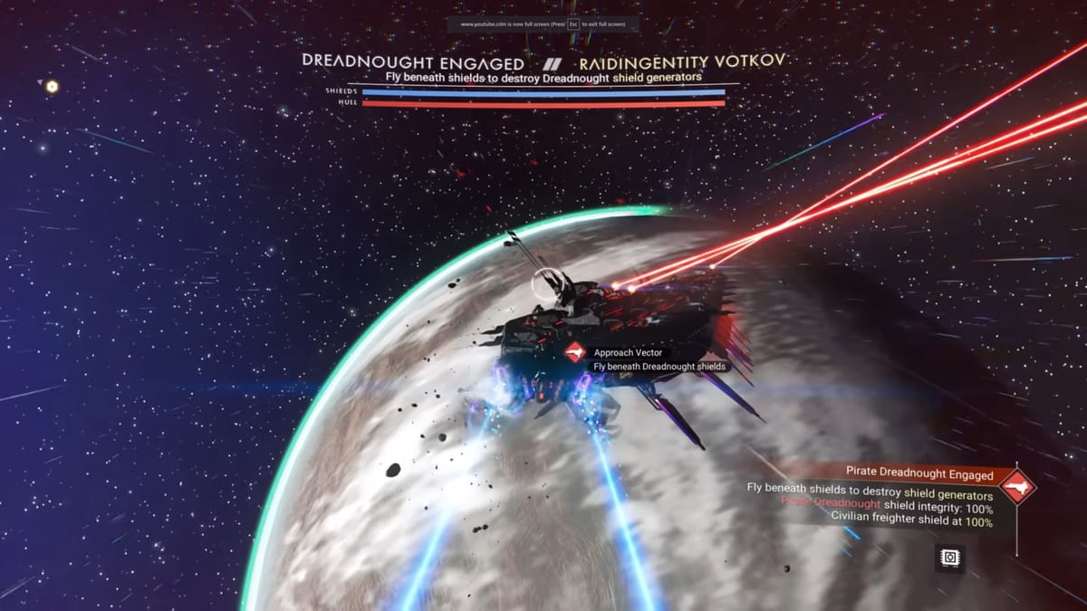 No Man's Sky guide: How to get the new S-Class Dreadnought Pirate Freighter easily in the Omega ...