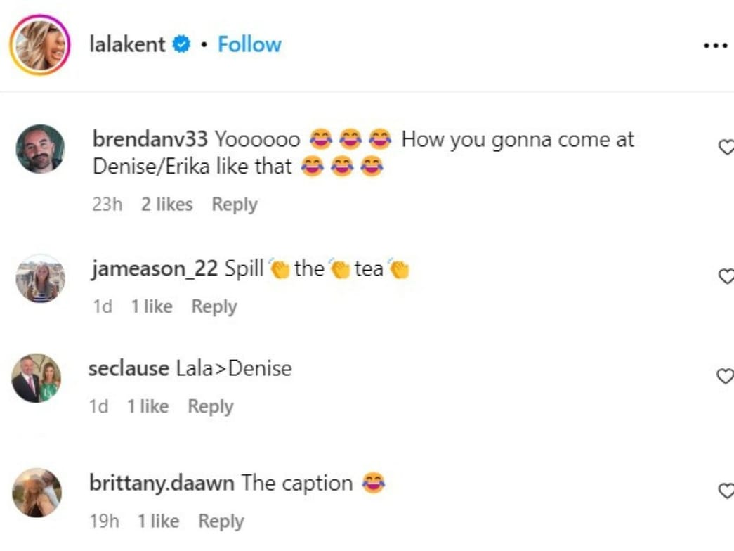 Fans believe Vanderpump Rules Lala Kent took a dig at RHOBH star Denise ...