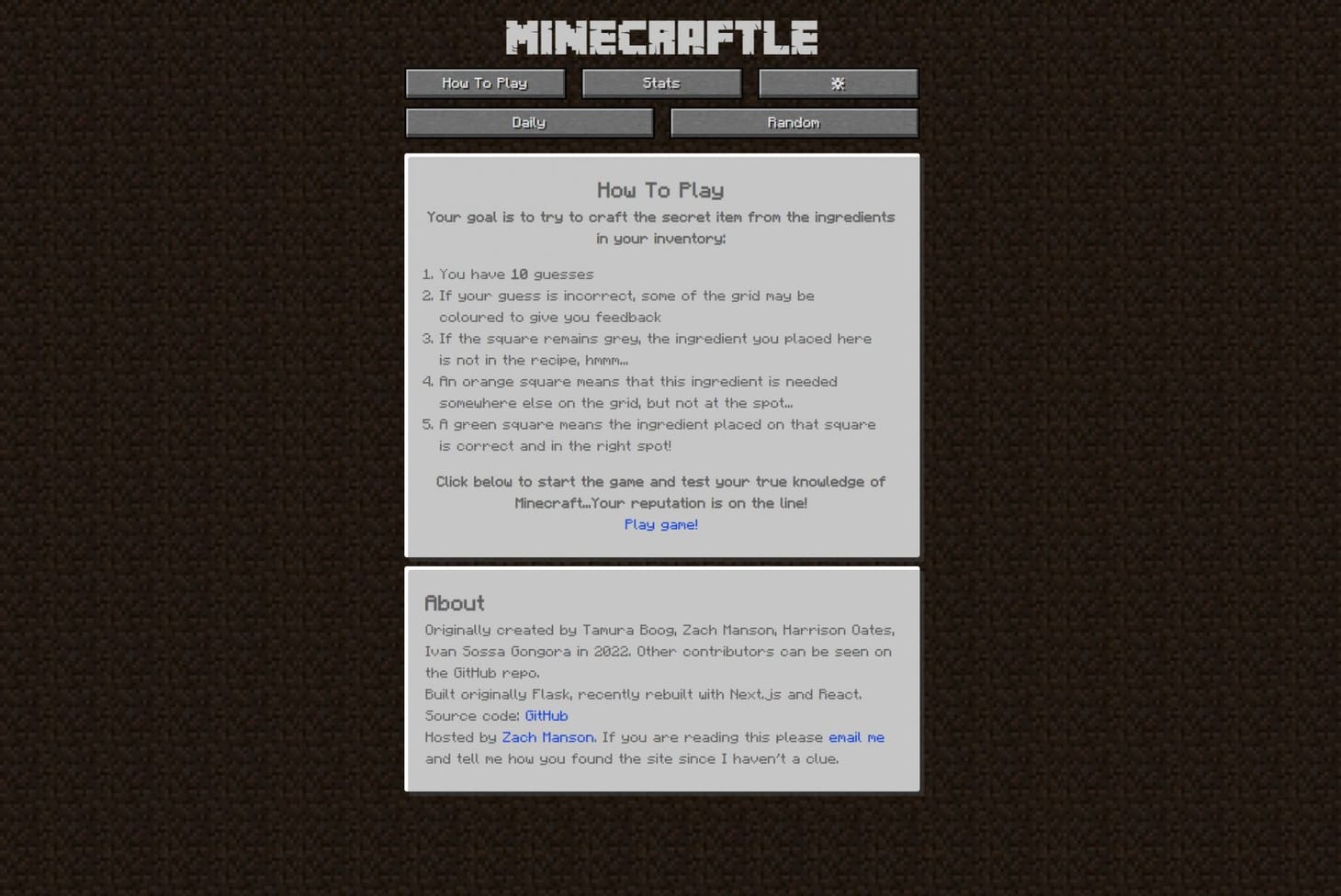 What is Minecraftle and how to play it?