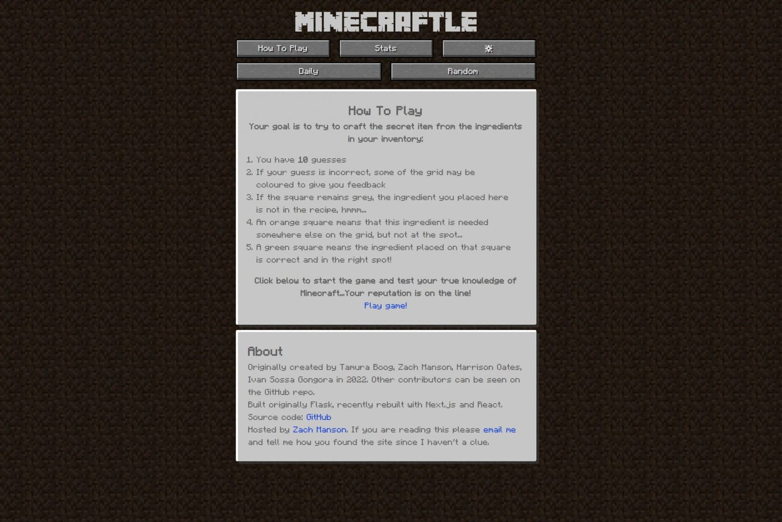 What is Minecraftle and how to play it?
