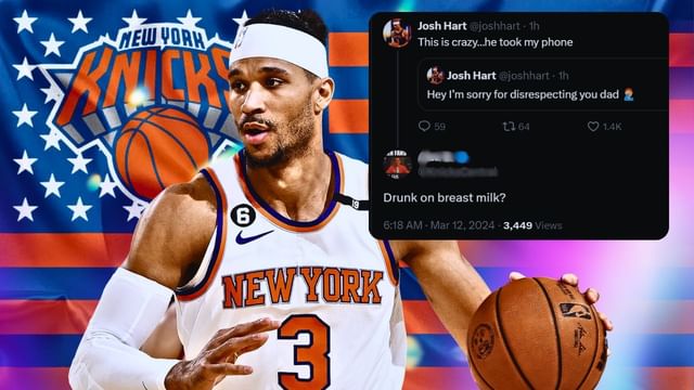 "Drunk on breast milk?”: Josh Hart’s cryptic tweet about disrespecting dad leaves NBA fans ...