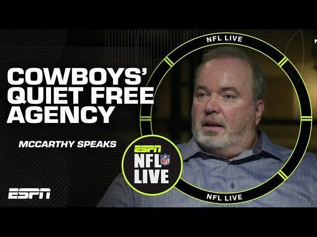 Mike McCarthy gets honest on Cowboys' lack of free agency moves after ...