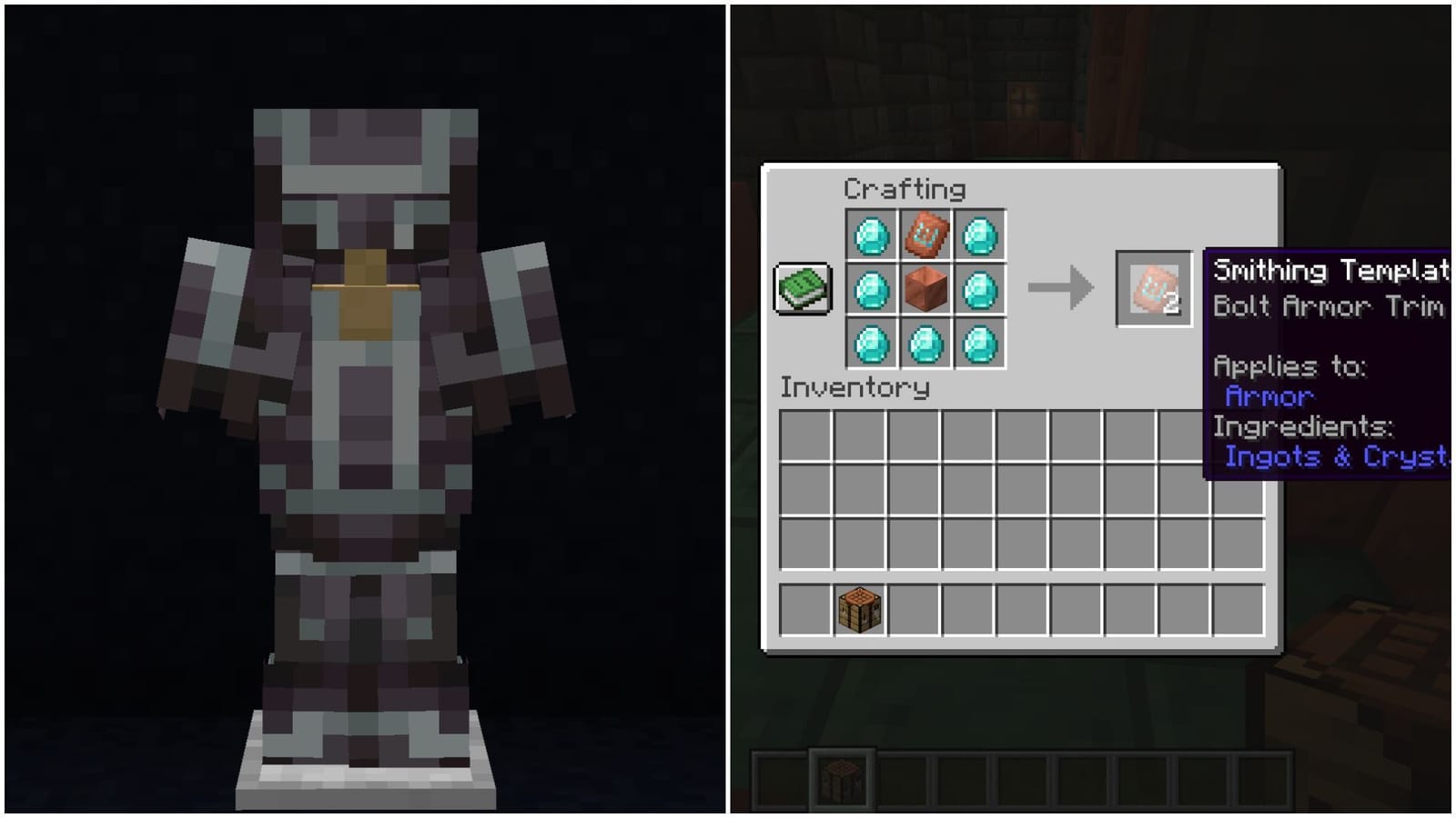 How to get bolt armor trim in Minecraft?
