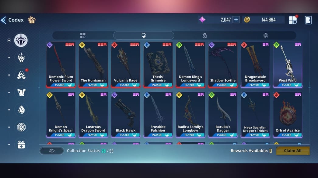 Solo Leveling: Arise weapons tier list for June 2025