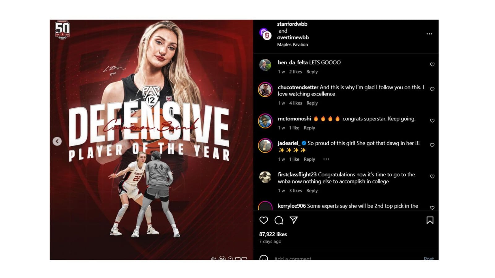 5 times Cameron Brink’s BF Ben Felter expressed admiration for Stanford ...