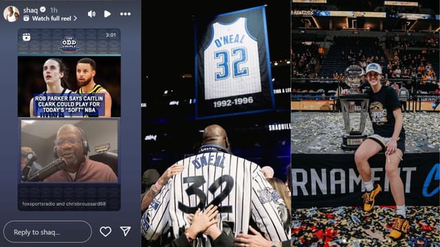 Shaquille O'Neal shares analyst's take on Caitlin Clark playing for ...