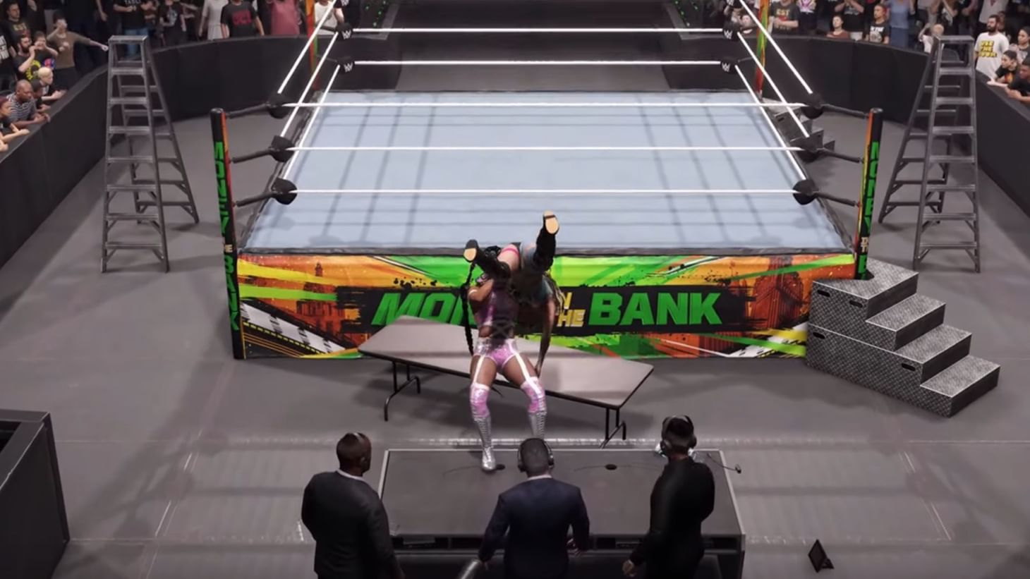 How to put your opponent through the announce table in WWE 2K24