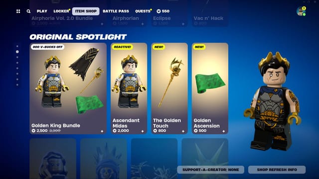 How to get Ascendant Midas Skin in Fortnite