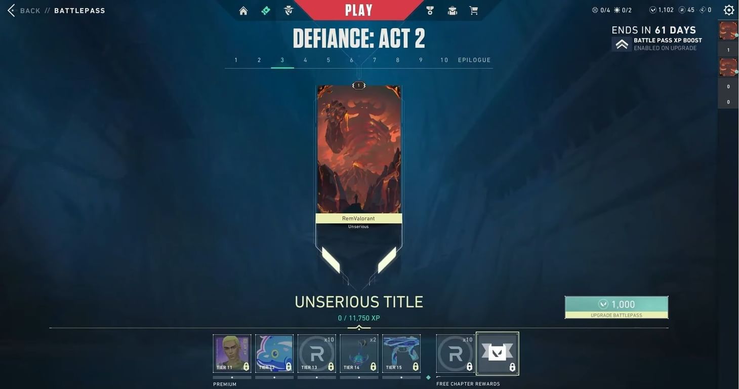 Valorant Episode 8 Act 2: All Battlepass tiers and rewards