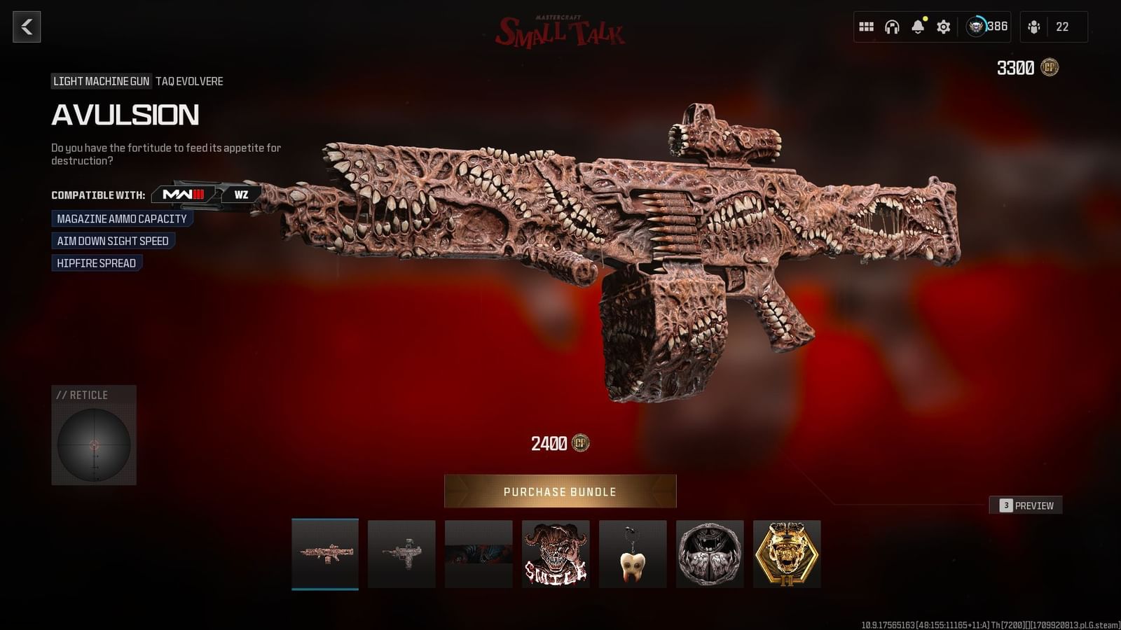 Small Talk Mastercraft bundle in Warzone and MW3: Price, what's included, and is it worth buying?