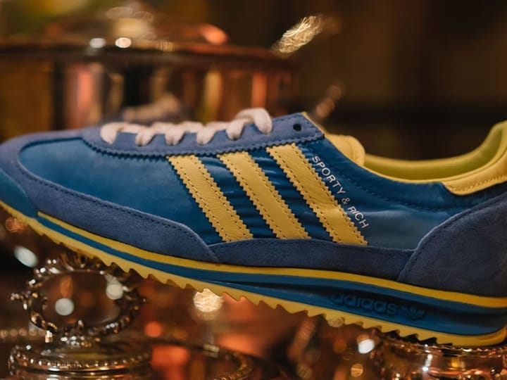 Sporty & Rich x Adidas SL72 “Blue/Yellow” sneakers: Everything we know ...