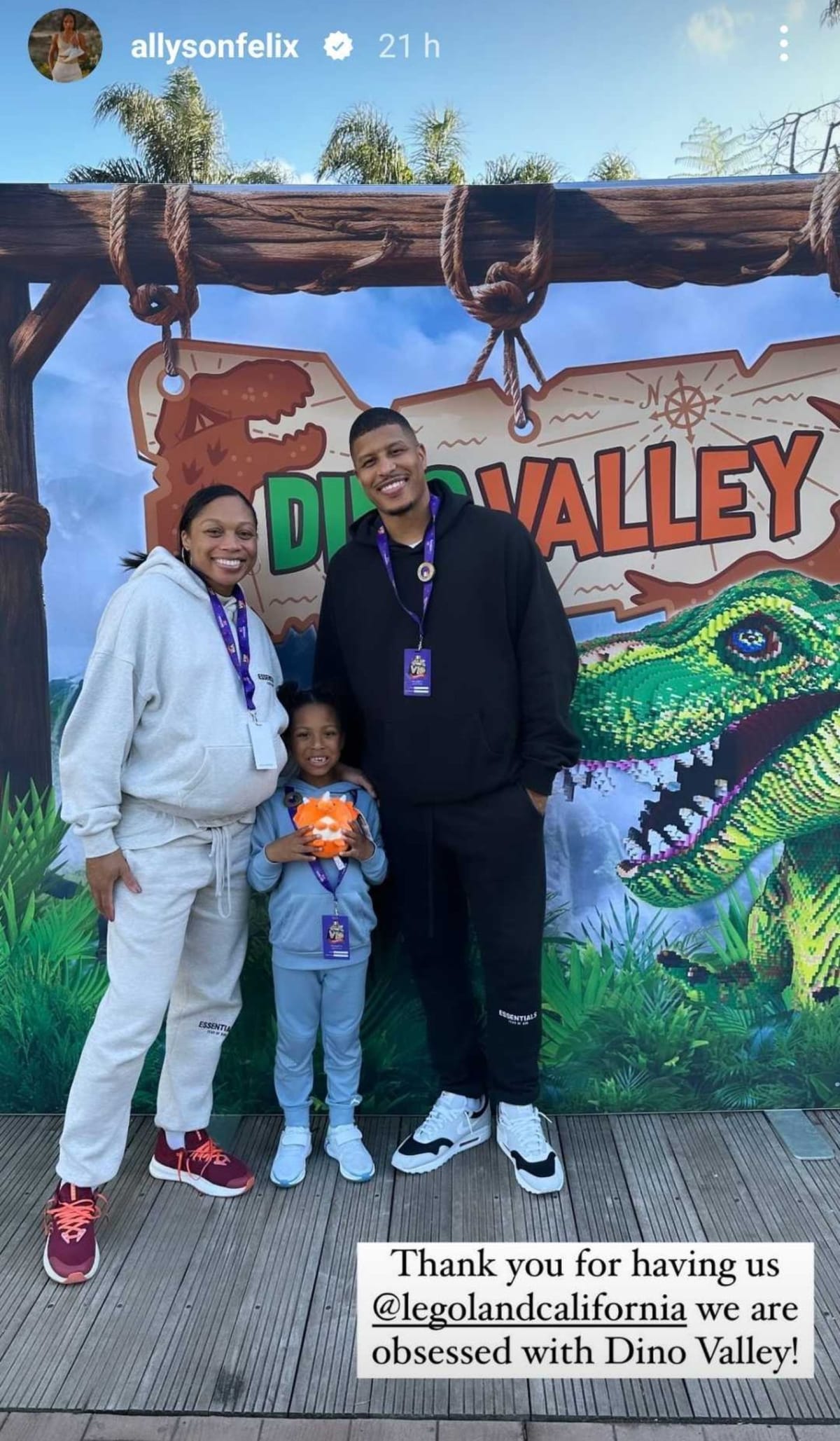 “Perfect day” - Allyson Felix shares glimpses of Legoland vacation with ...