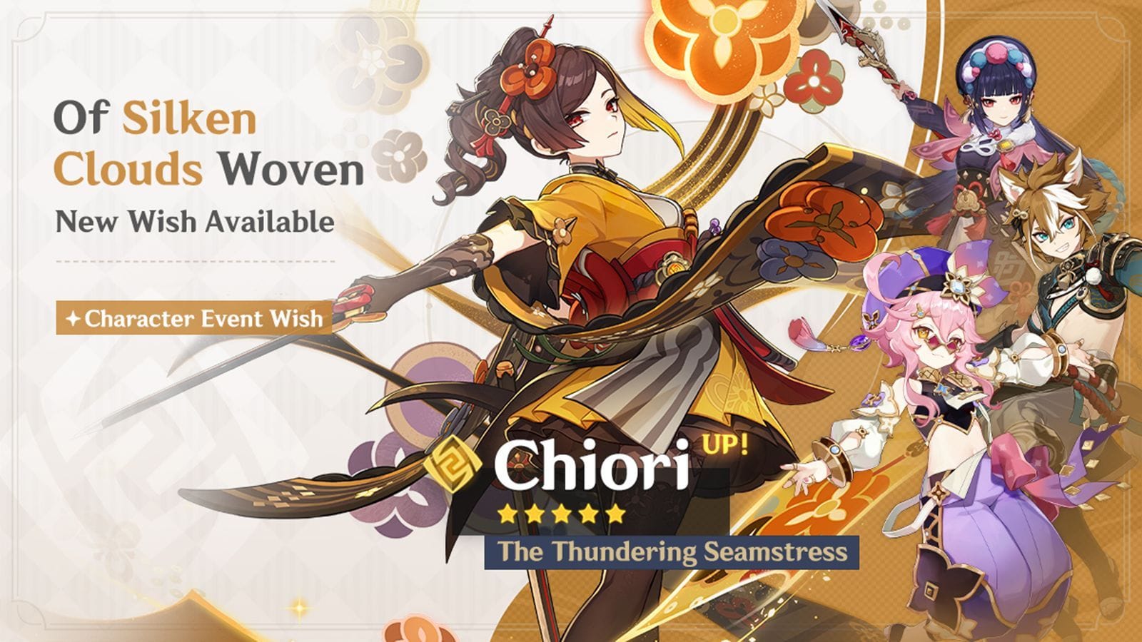 Genshin Impact Chiori banner release countdown