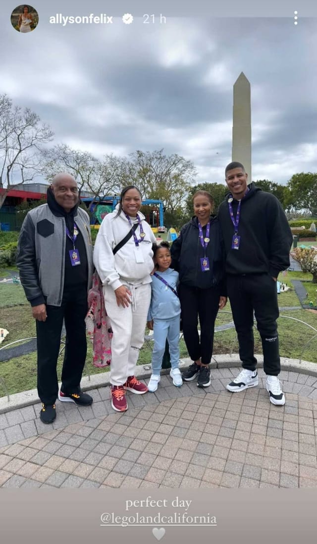 “Perfect day” - Allyson Felix shares glimpses of Legoland vacation with ...