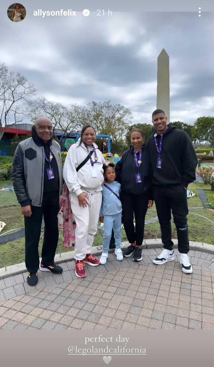 “Perfect day” - Allyson Felix shares glimpses of Legoland vacation with ...