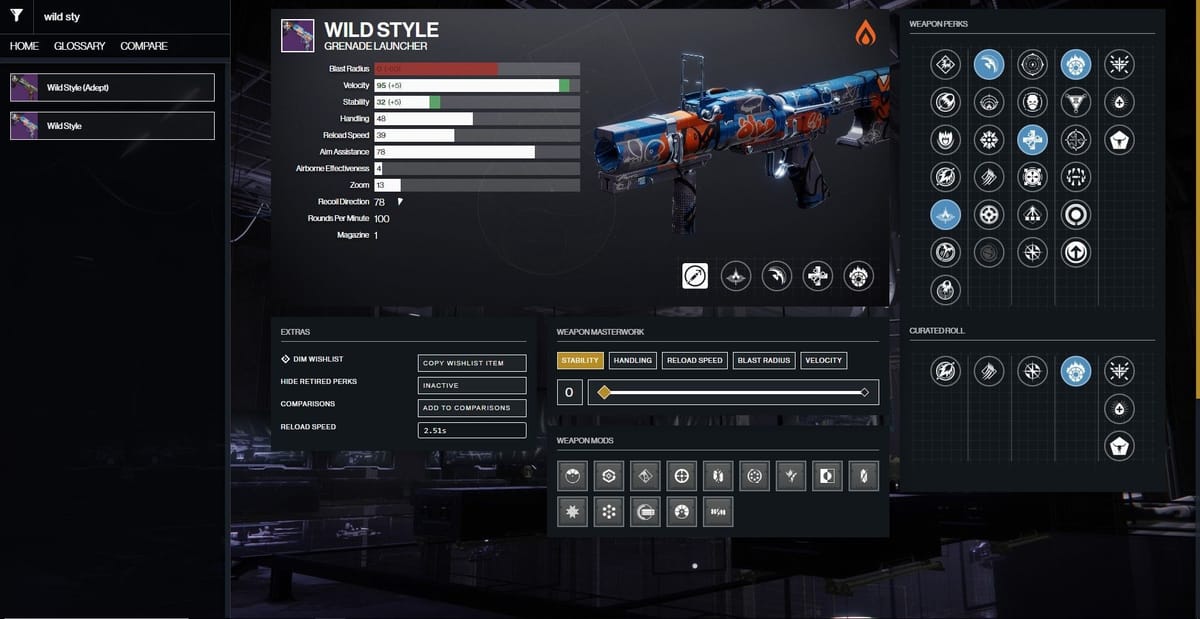 Destiny 2 Wild Style god rolls, drop locations, and more