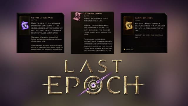 All Glyphs in Last Epoch, explained