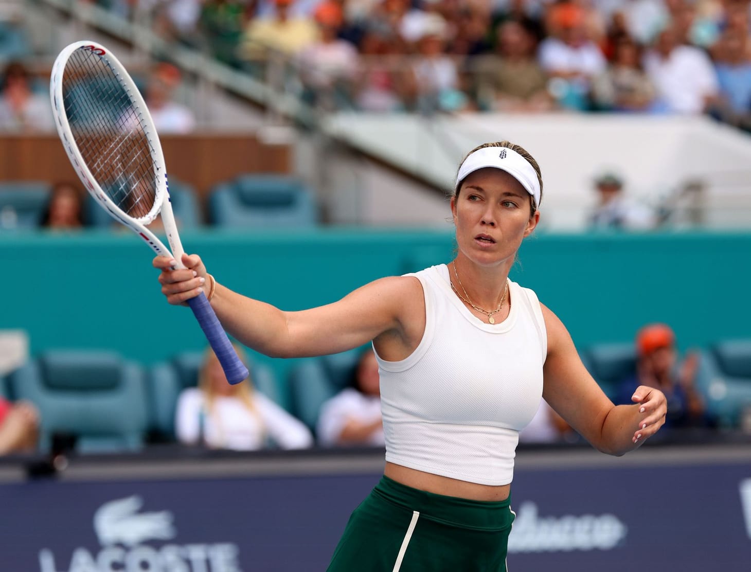 WATCH: Danielle Collins overwhelmed with emotion after beating Elena ...