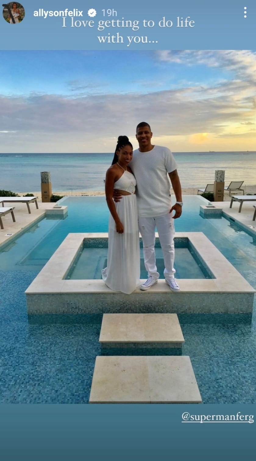 "I love getting to do life with you" - Allyson Felix pens heartwarming ...