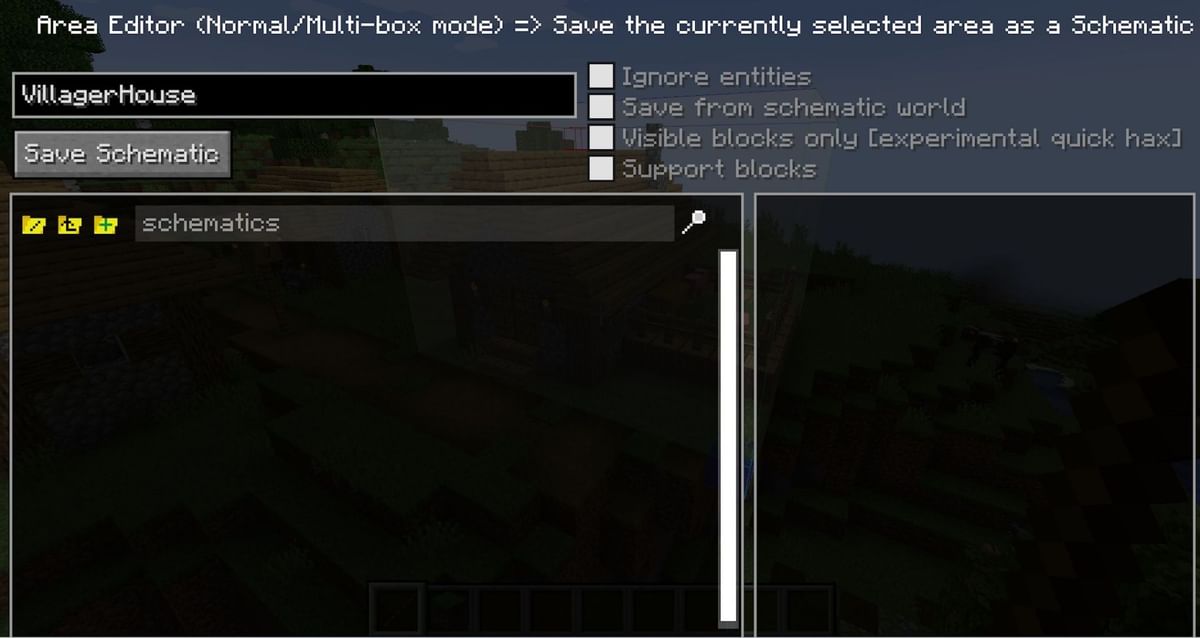 How to make schematics in Minecraft