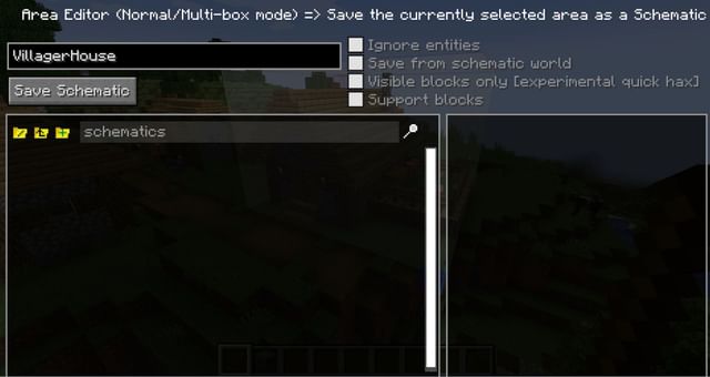 How to make schematics in Minecraft