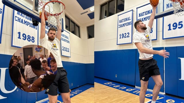 WATCH: Kansas locker room has perfect post-game vibe after Jayhawks ...