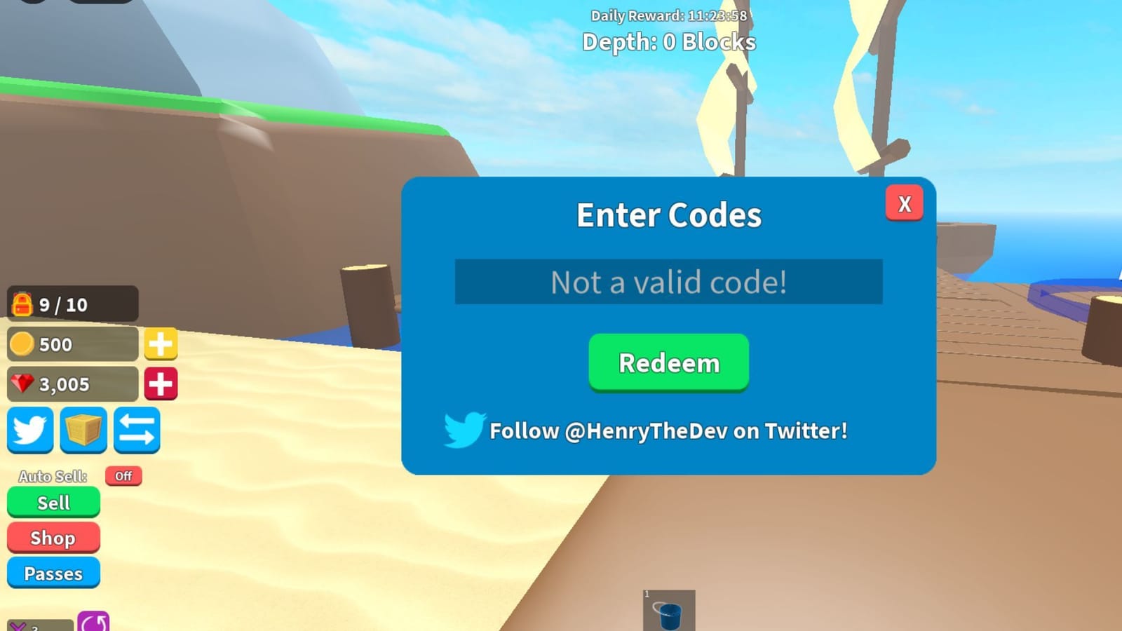 Treasure Hunt Simulator codes