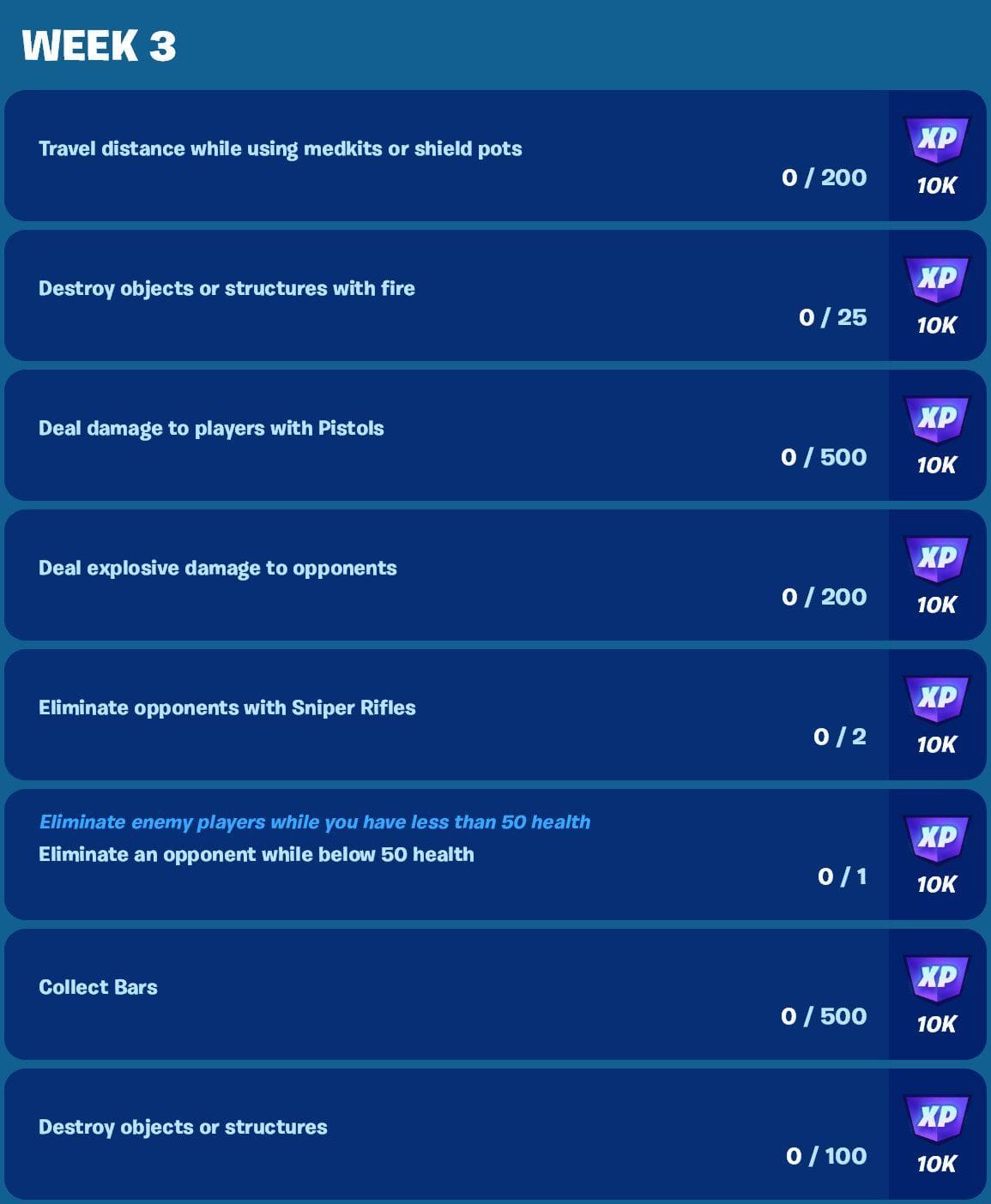 All Fortnite Chapter 5 Season 2 Weekly Quests: Full list of Challenges ...