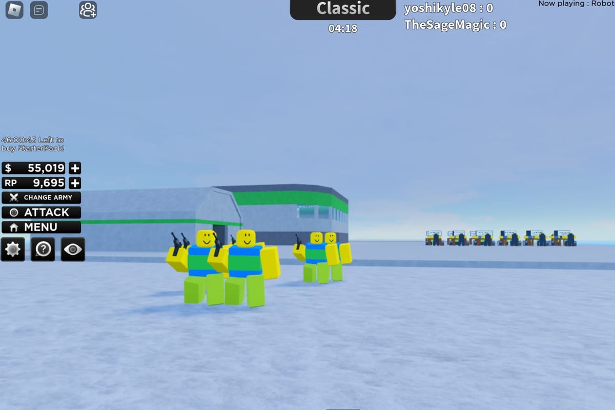 Noob Army Tycoon codes