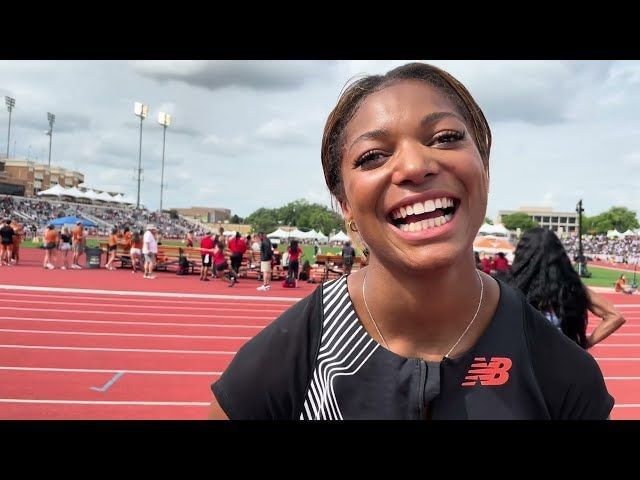 "I do want to prove to everyone that I could run it" - Gabby Thomas on ...