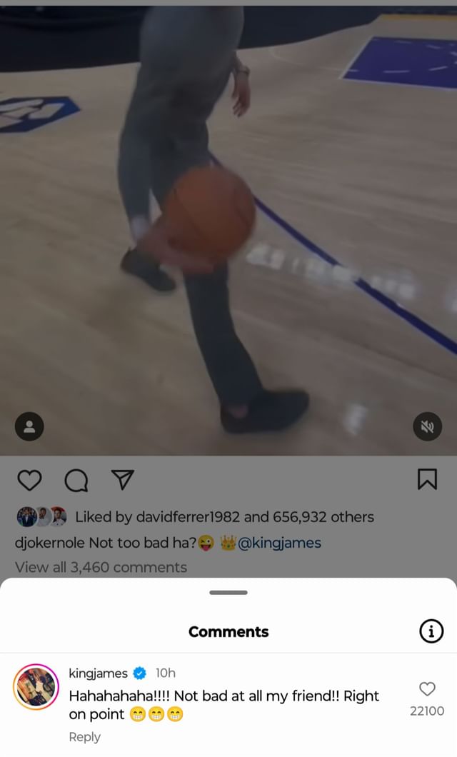 "Not bad at all my friend" - LeBron James approves of Novak Djokovic's ...