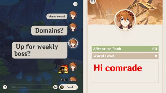 Genshin Impact text color and size trick for bio and chat messages