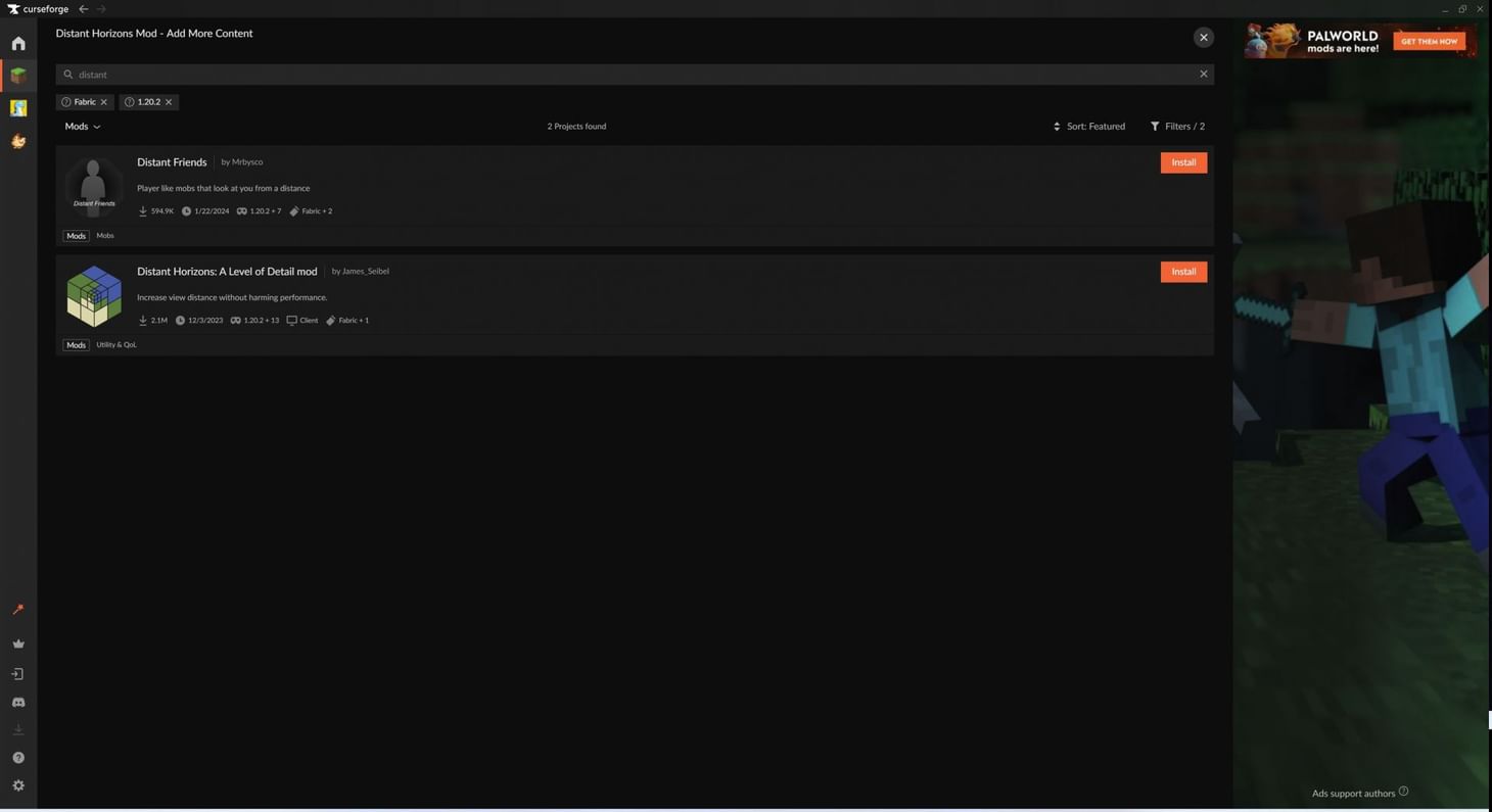 How to get Distant Horizons mod for Minecraft