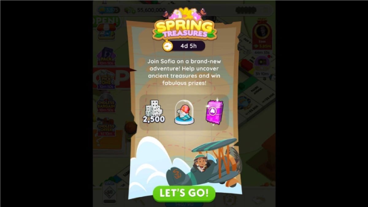 Monopoly Go: Spring Treasures rewards, schedule, and more