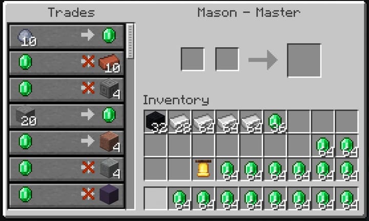 All Minecraft villager trades